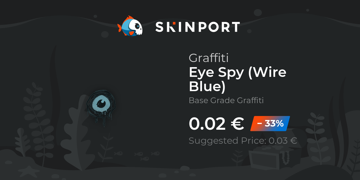 Sealed Graffiti | Eye Spy (Wire Blue) - Counter-Strike 2 - Skinport