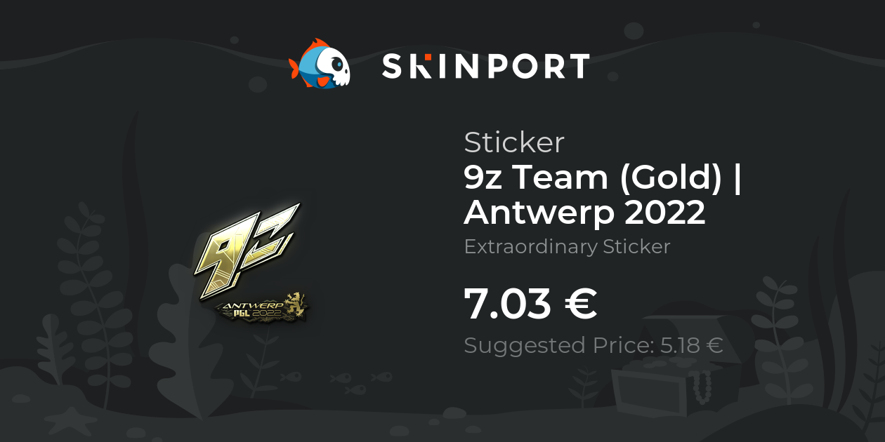 Sticker | 9z Team (Gold) | Antwerp 2022 - Counter-Strike 2 - Skinport