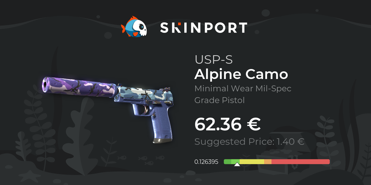 USP-S | Alpine Camo (Minimal Wear) - Counter-Strike 2 - Skinport