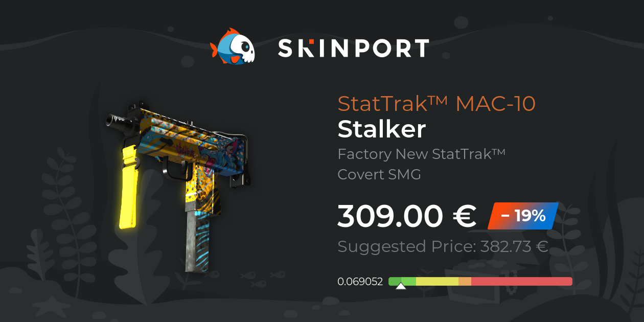 StatTrak™ MAC-10 | Stalker (Factory New) - Counter-Strike 2 - Skinport