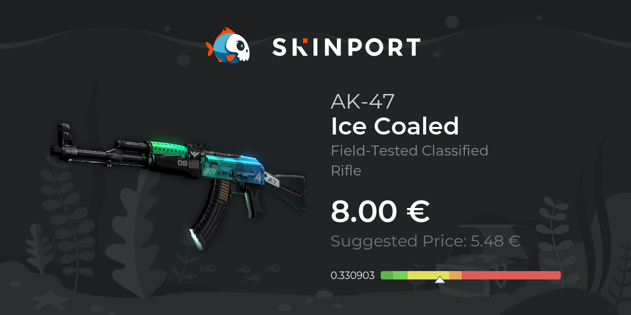 AK-47 | Ice Coaled (Testad i fält) - CS:GO - Skinport