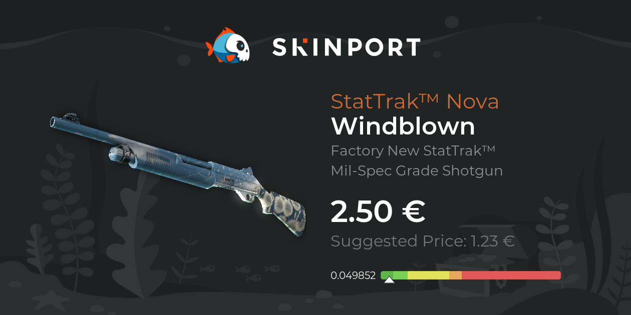 StatTrak™ Nova | Windblown (Factory New) - Counter-Strike 2 - Skinport