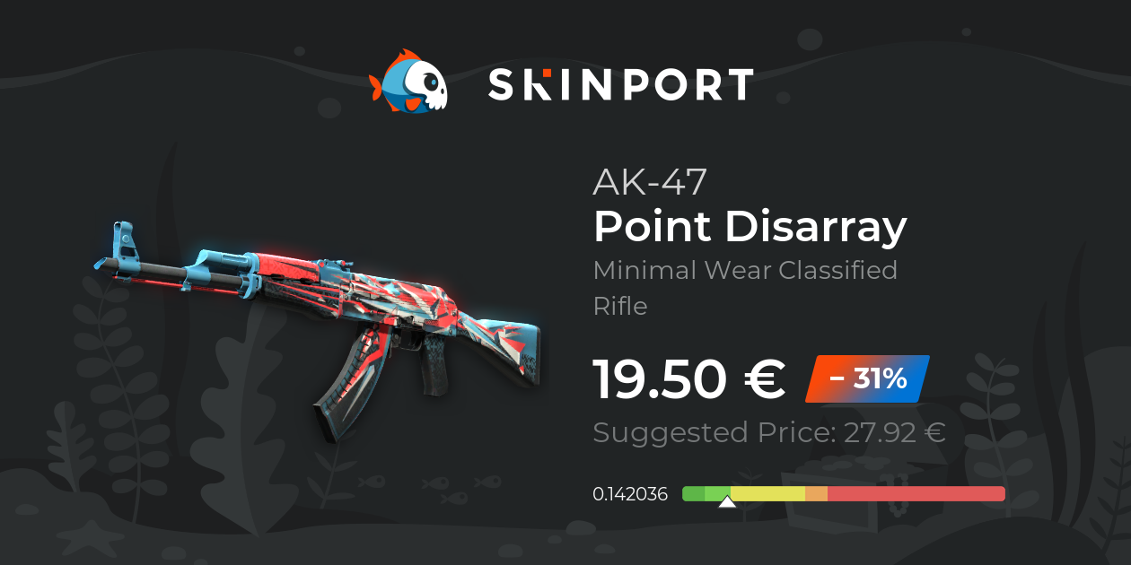 AK-47 | Point Disarray (Minimal Wear) - Counter-Strike 2 - Skinport