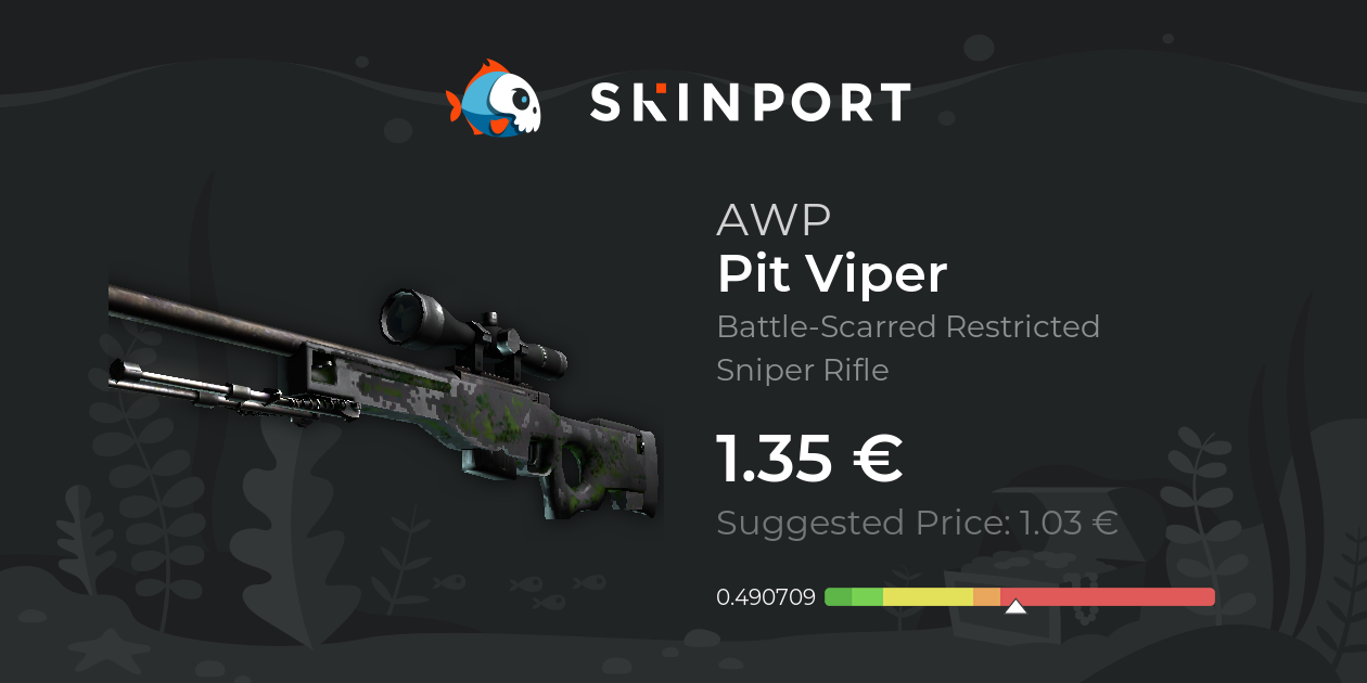 AWP | Pit Viper (Battle-Scarred) - Counter-Strike 2 - Skinport