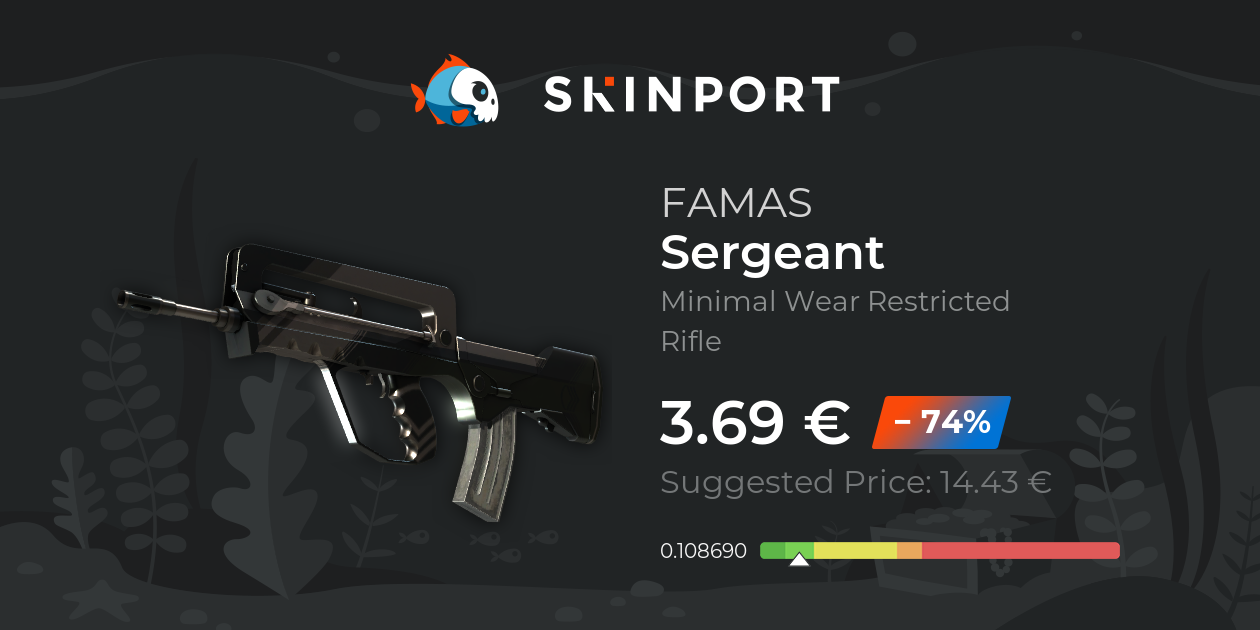 FAMAS | Sergeant (Minimal Wear) - Counter-Strike 2 - Skinport