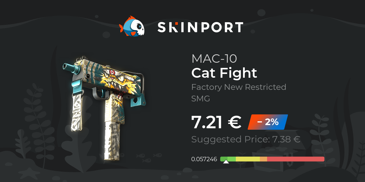 MAC-10 | Cat Fight (Factory New) - Counter-Strike 2 - Skinport