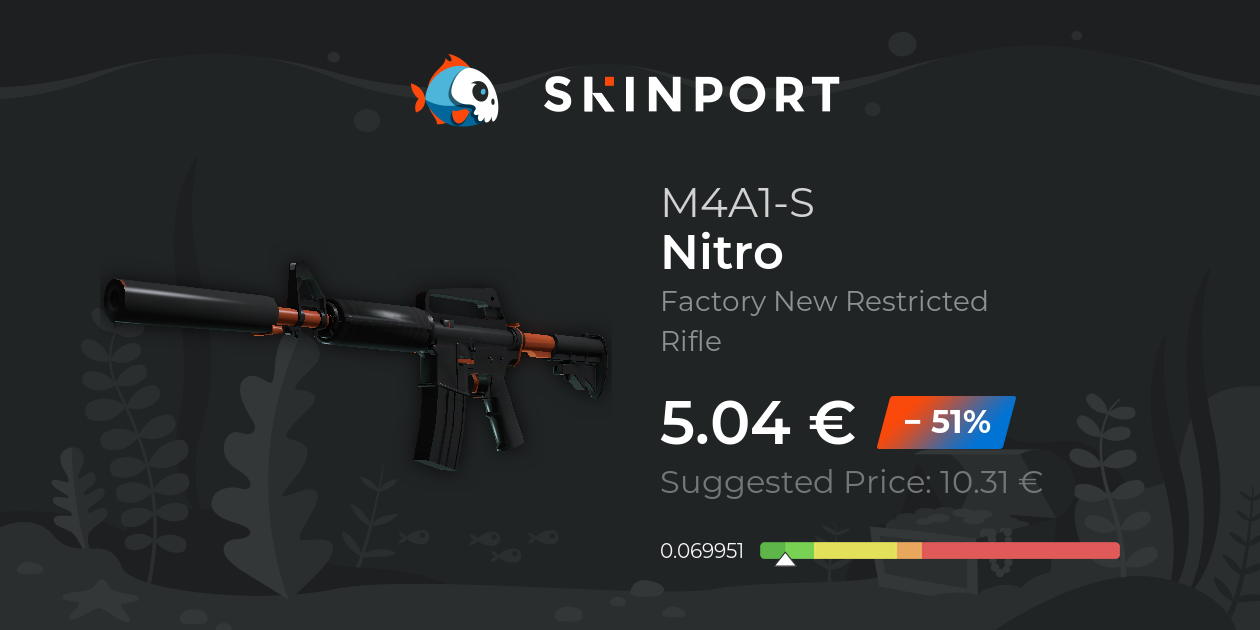 M4A1-S | Nitro (Factory New) - Counter-Strike 2 - Skinport