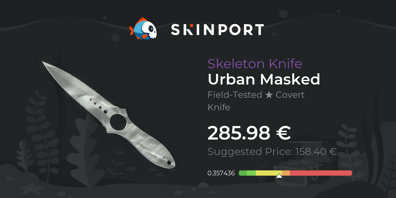 Skeleton Knife | Urban Masked (Field-Tested) - Counter-Strike 2 - Skinport
