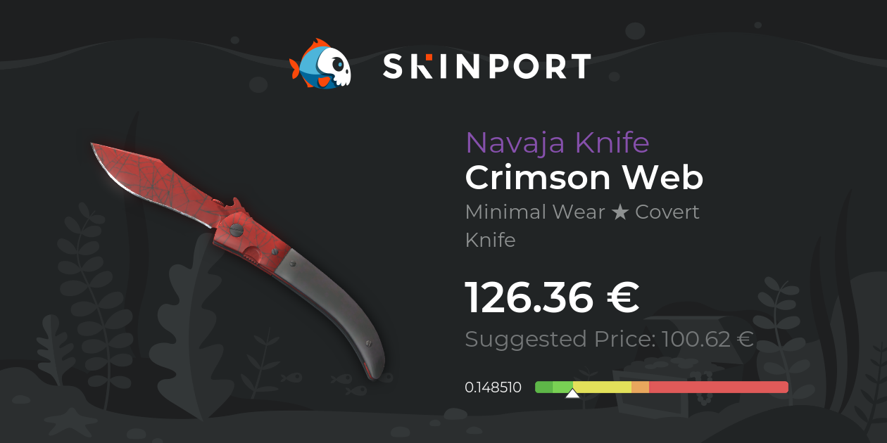 Navaja Knife | Crimson Web (Minimal Wear) - Counter-Strike 2 - Skinport