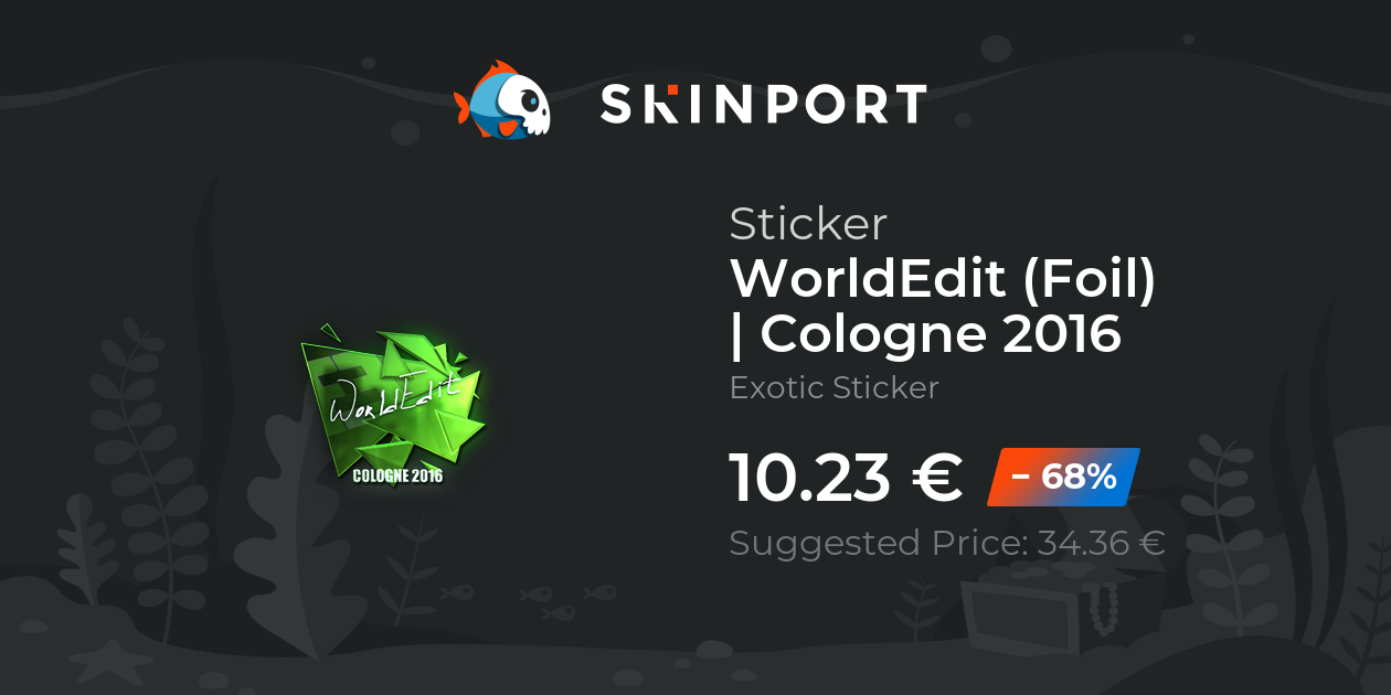 Sticker | WorldEdit (Foil) | Cologne 2016 - Counter-Strike 2 - Skinport