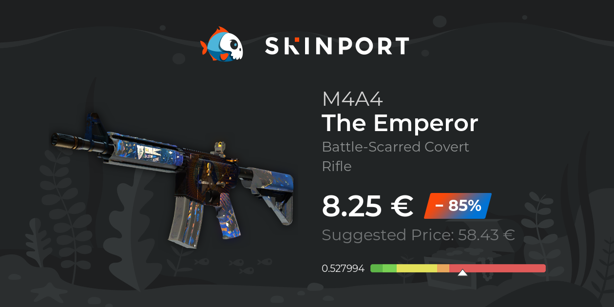 M4A4 | The Emperor (Battle-Scarred) - Counter-Strike 2 - Skinport