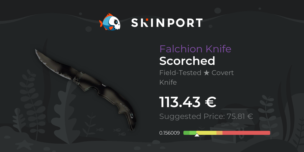 Falchion Knife | Scorched (Field-Tested) - CS:GO - Skinport