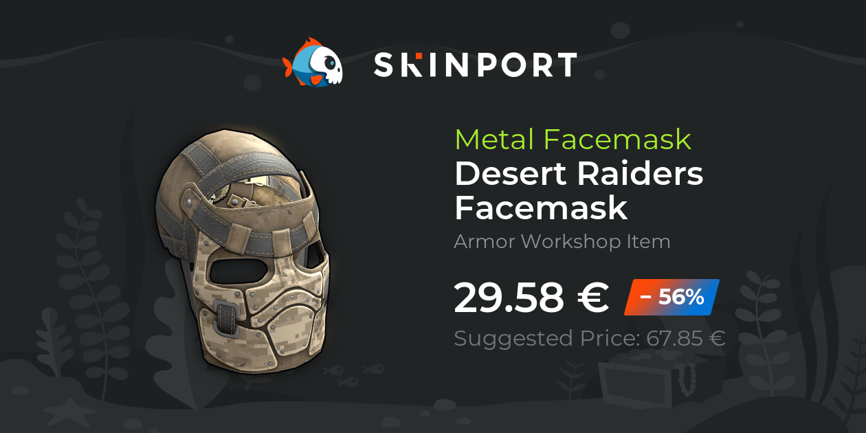 Desert Raiders Facemask - Rust - Skinport