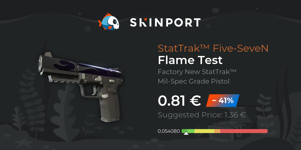 StatTrak™ Five-SeveN | Flame Test (Factory New) - Counter-Strike 2 ...