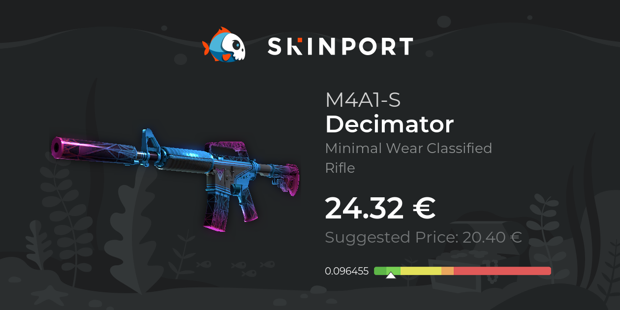 M4A1-S | Decimator (Minimal Wear) - Counter-Strike 2 - Skinport
