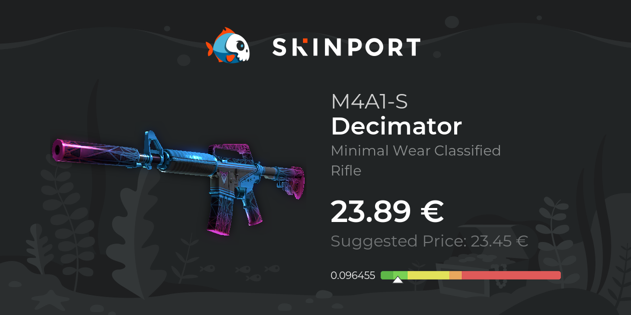 M4A1-S | Decimator (Minimal Wear) - CS2 - Skinport