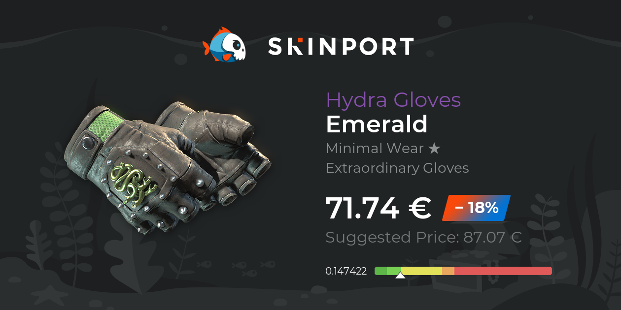 Hydra Gloves | Emerald (Minimal Wear) - Counter-Strike 2 - Skinport