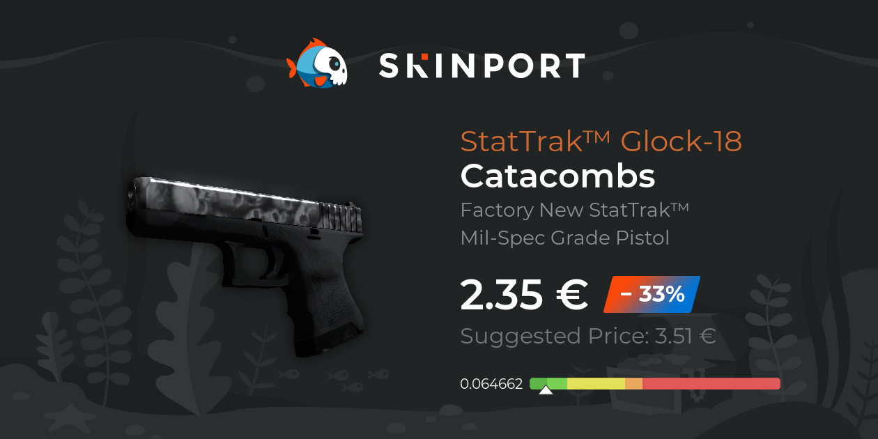 StatTrak™ Glock-18 | Catacombs (Factory New) - Counter-Strike 2 - Skinport