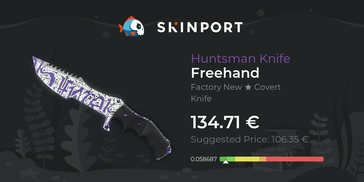 Huntsman Knife | Freehand (Factory New) - Counter-Strike 2 - Skinport