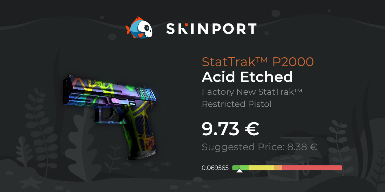 StatTrak™ P2000 | Acid Etched (Factory New) - Counter-Strike 2 - Skinport