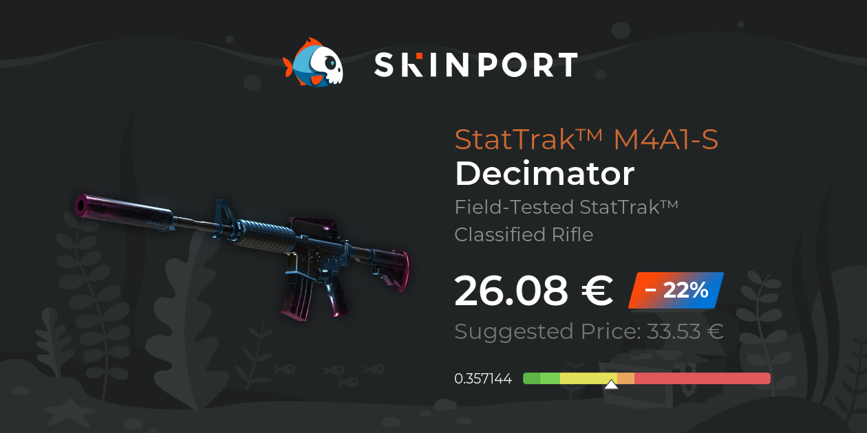StatTrak™ M4A1-S | Decimator (Field-Tested) - Counter-Strike 2 - Skinport