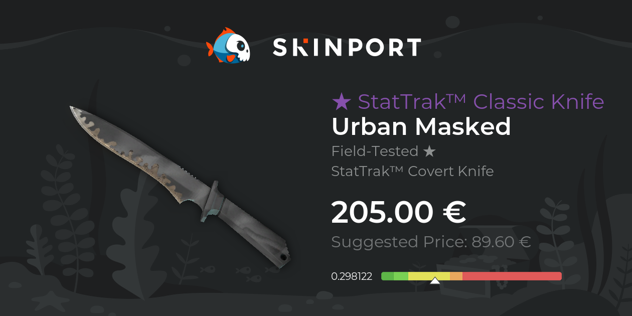 StatTrak™ Classic Knife | Urban Masked (Field-Tested) - CS2 - Skinport