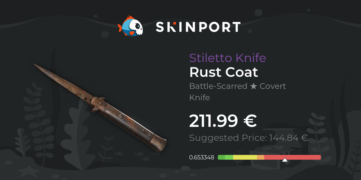 Stiletto Knife | Rust Coat (Battle-Scarred) - Counter-Strike 2 - Skinport