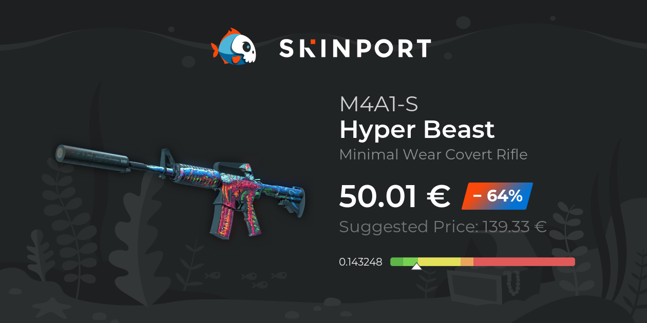 M4A1-S | Hyper Beast (Minimal Wear) - Counter-Strike 2 - Skinport