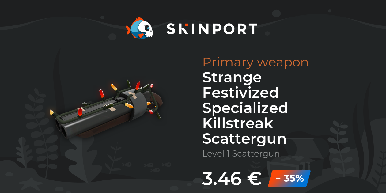 Strange Festivized Specialized Killstreak Scattergun - Team Fortress 2 ... Strange Festivized Specialized Killstreak Scattergun - Team Fortress 2 ...