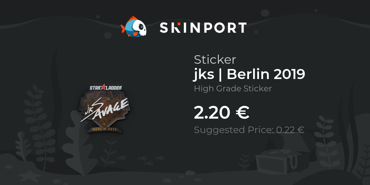 Sticker | jks | Berlin 2019 - Counter-Strike 2 - Skinport