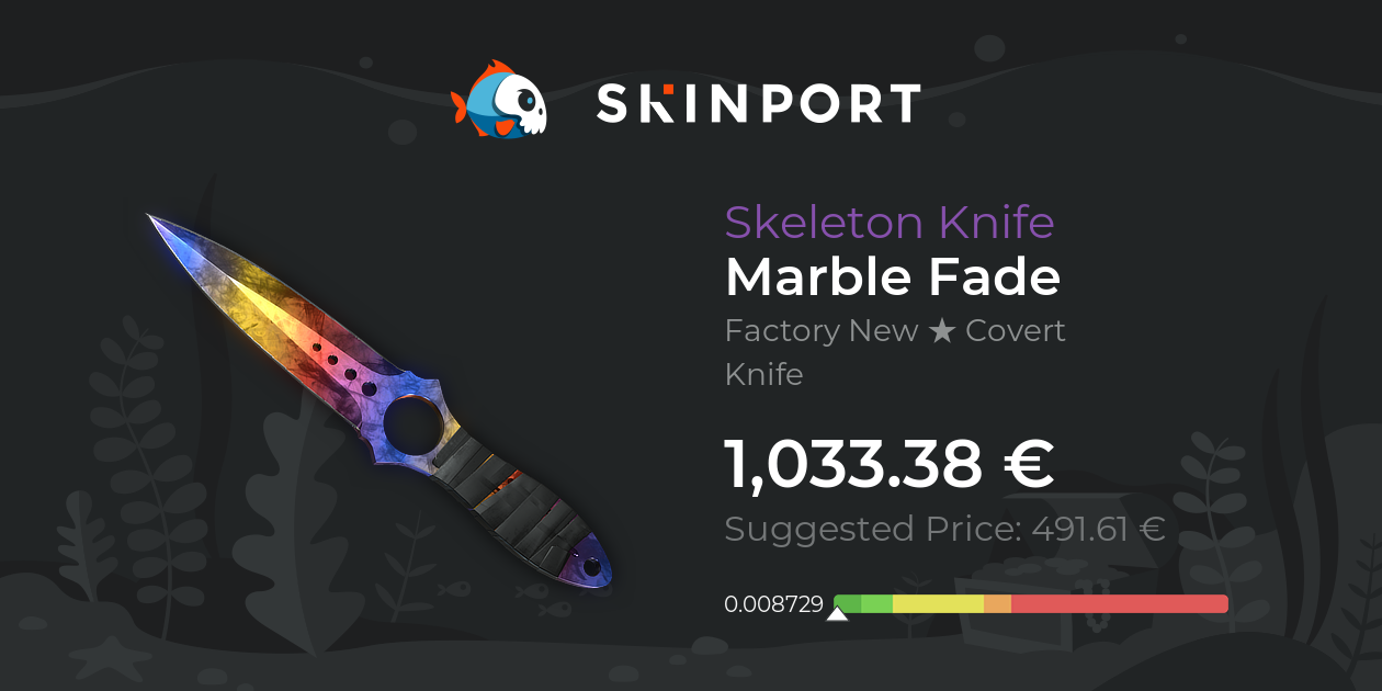 Skeleton Knife | Marble Fade (Factory New) - Counter-Strike 2 - Skinport