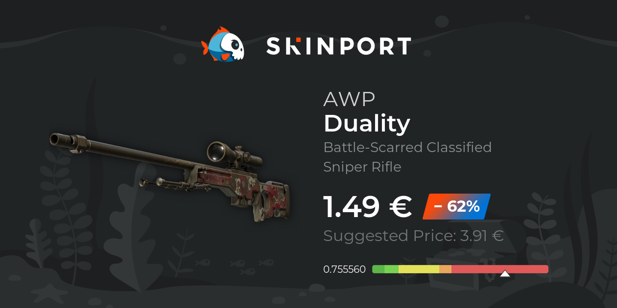 AWP | Duality (Battle-Scarred) - Counter-Strike 2 - Skinport