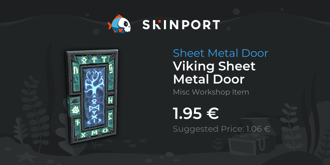 Viking Sheet Metal Door - Rust - Skinport