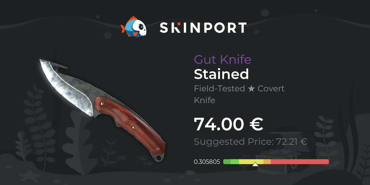 Gut Knife | Stained (Field-Tested) - Counter-Strike 2 - Skinport
