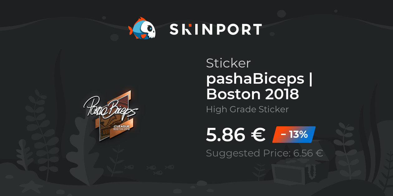 Sticker | pashaBiceps | Boston 2018 - Counter-Strike 2 - Skinport