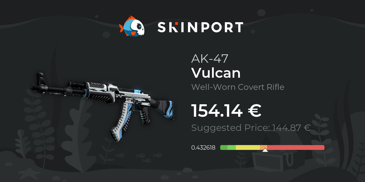 AK-47 | Vulcan (Well-Worn) - CS:GO - Skinport