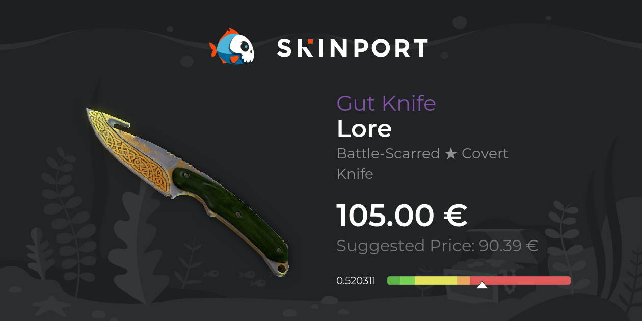 Gut Knife | Lore (Battle-Scarred) - Counter-Strike 2 - Skinport