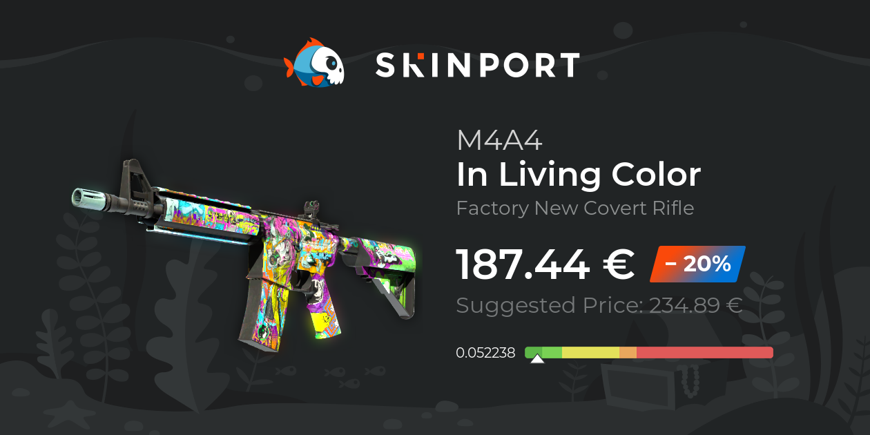 M4A4 | In Living Color (Factory New) - Counter-Strike 2 - Skinport