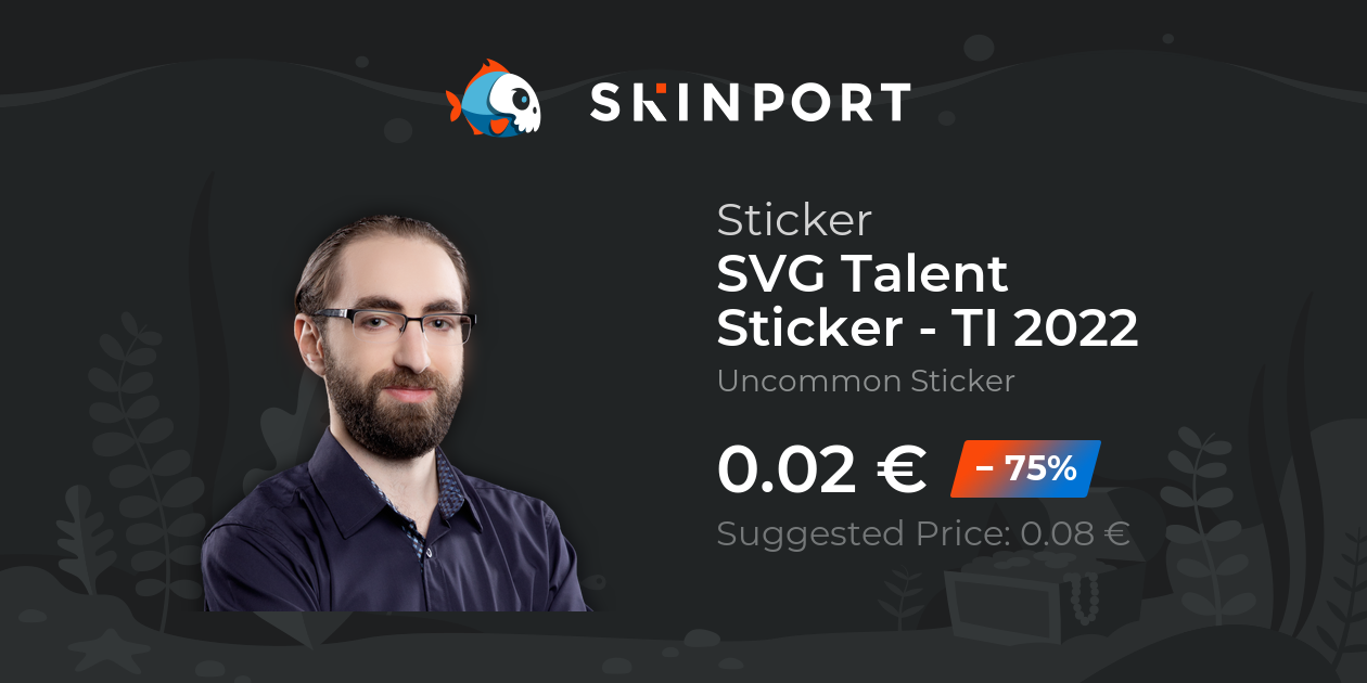 SVG Talent Sticker - TI 2022 - Dota 2 - Skinport