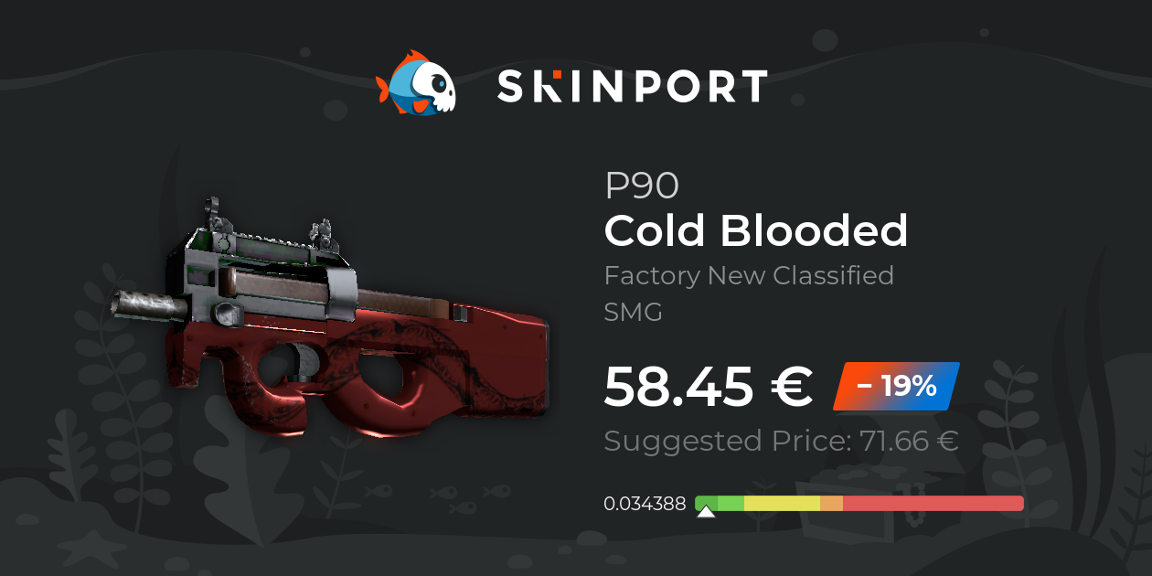 P90 | Cold Blooded (Factory New) - Counter-Strike 2 - Skinport