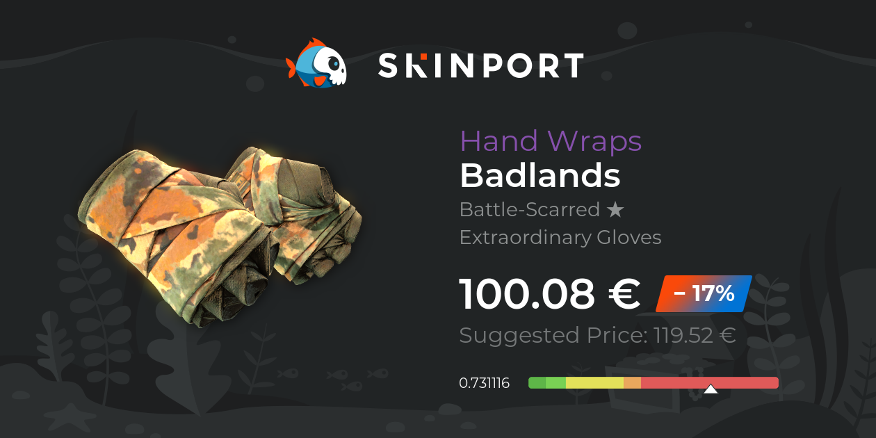 Hand Wraps | Badlands (Battle-Scarred) - Counter-Strike 2 - Skinport