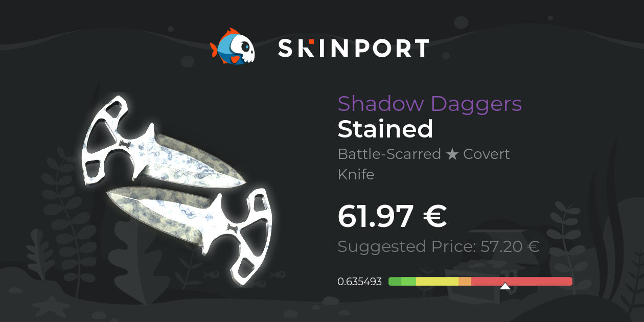 Shadow Daggers | Stained (Battle-Scarred) - Counter-Strike 2 - Skinport
