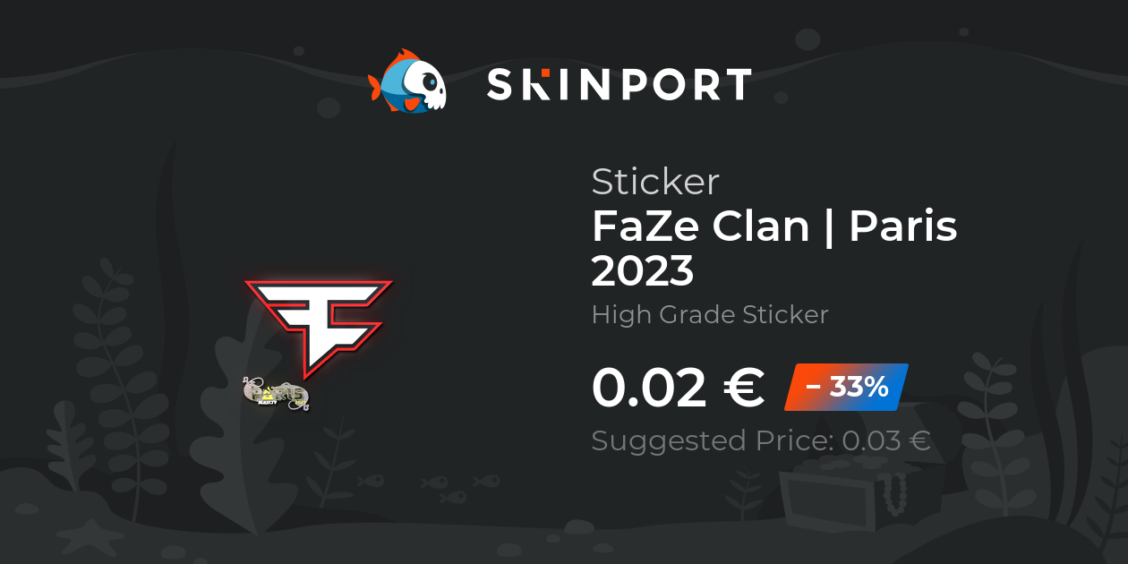 Sticker | FaZe Clan | Paris 2023 - Counter-Strike 2 - Skinport