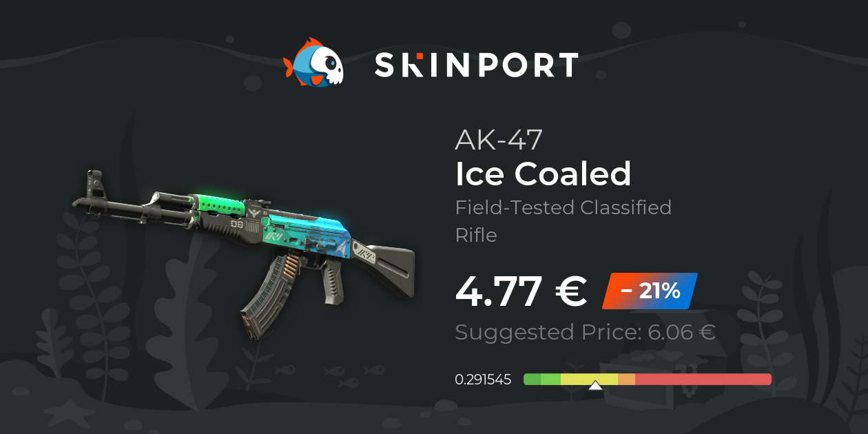 AK-47 | Ice Coaled (Field-Tested) - Counter-Strike 2 - Skinport