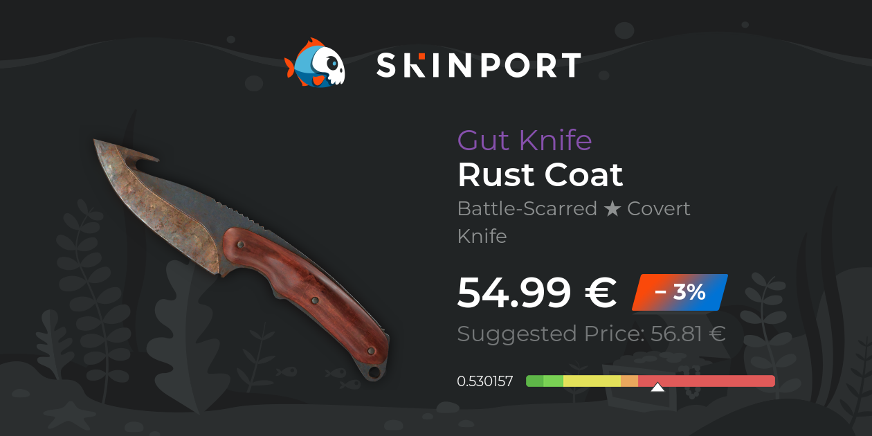 Gut Knife | Rust Coat (Battle-Scarred) - Counter-Strike 2 - Skinport