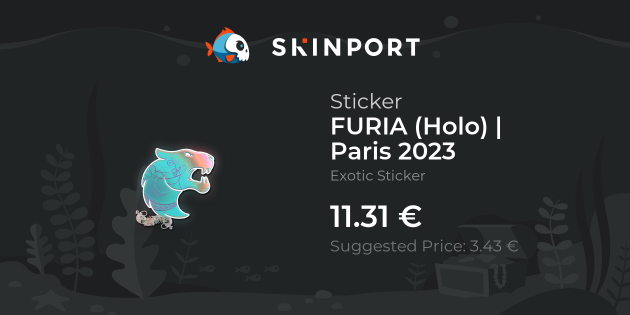 Sticker | FURIA (Holo) | Paris 2023 - CS2 - Skinport