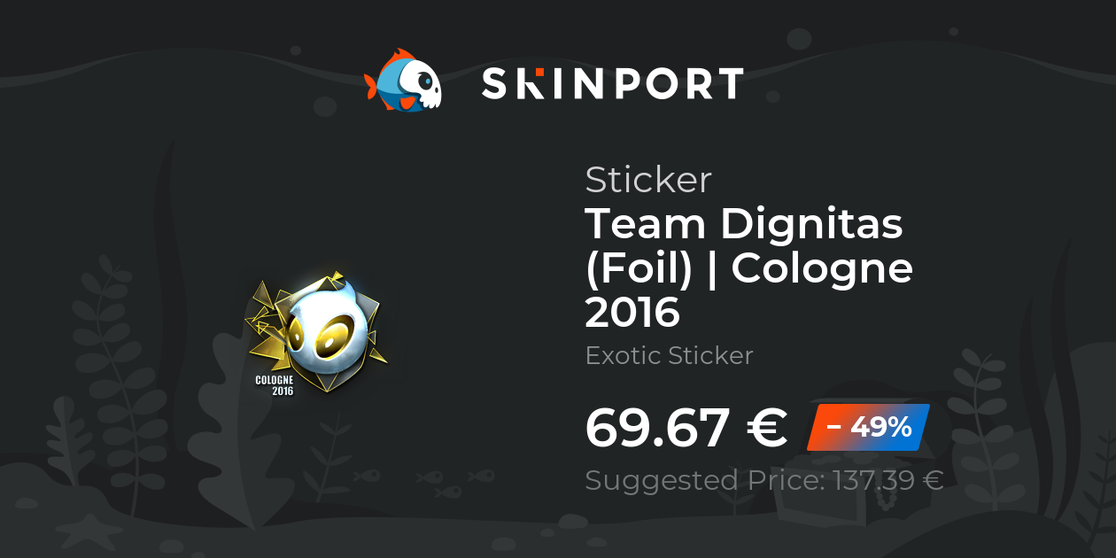Sticker | Team Dignitas (Foil) | Cologne 2016 - Counter-Strike 2 - Skinport