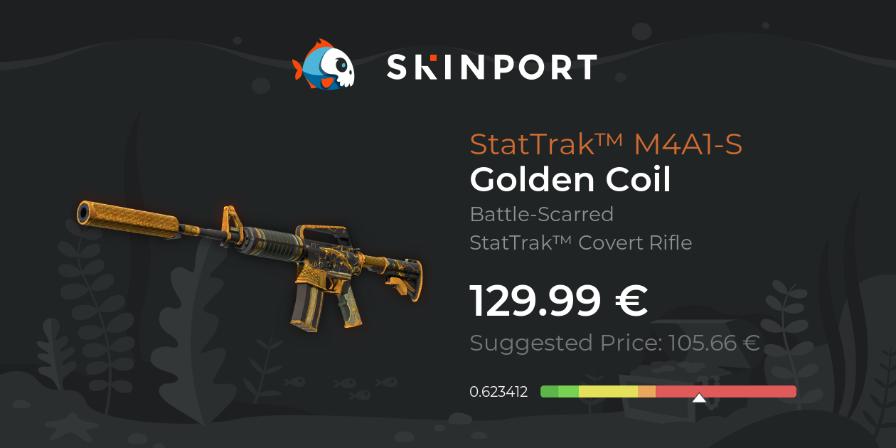 StatTrak™ M4A1-S | Golden Coil (Battle-Scarred) - Counter-Strike 2 ...