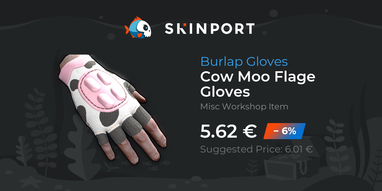 Cow Moo Flage Gloves - Rust - Skinport