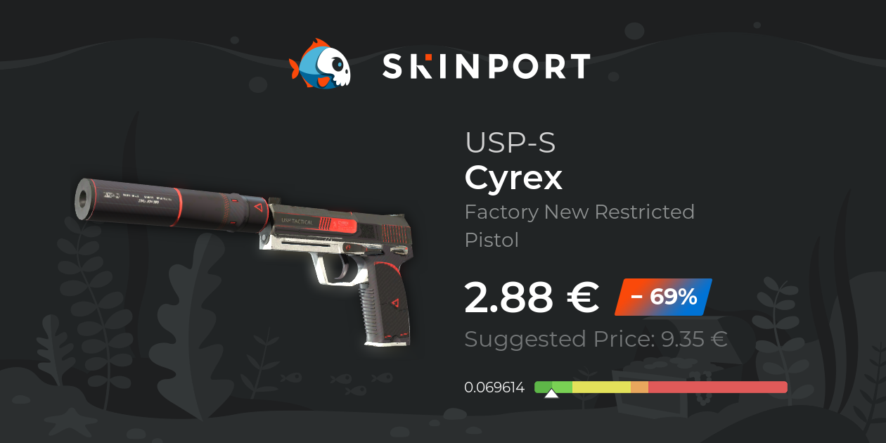 USP-S | Cyrex (Factory New) - Counter-Strike 2 - Skinport